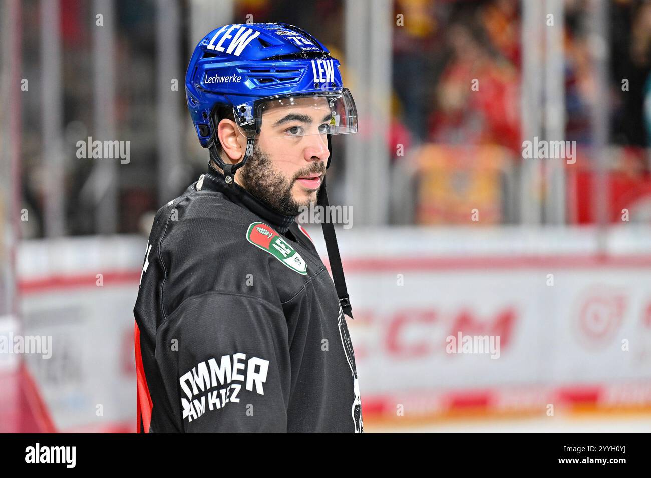 Beim warmup - Nicholas BAPTISTE (Augsburger Panther 73)/Freisteller ...