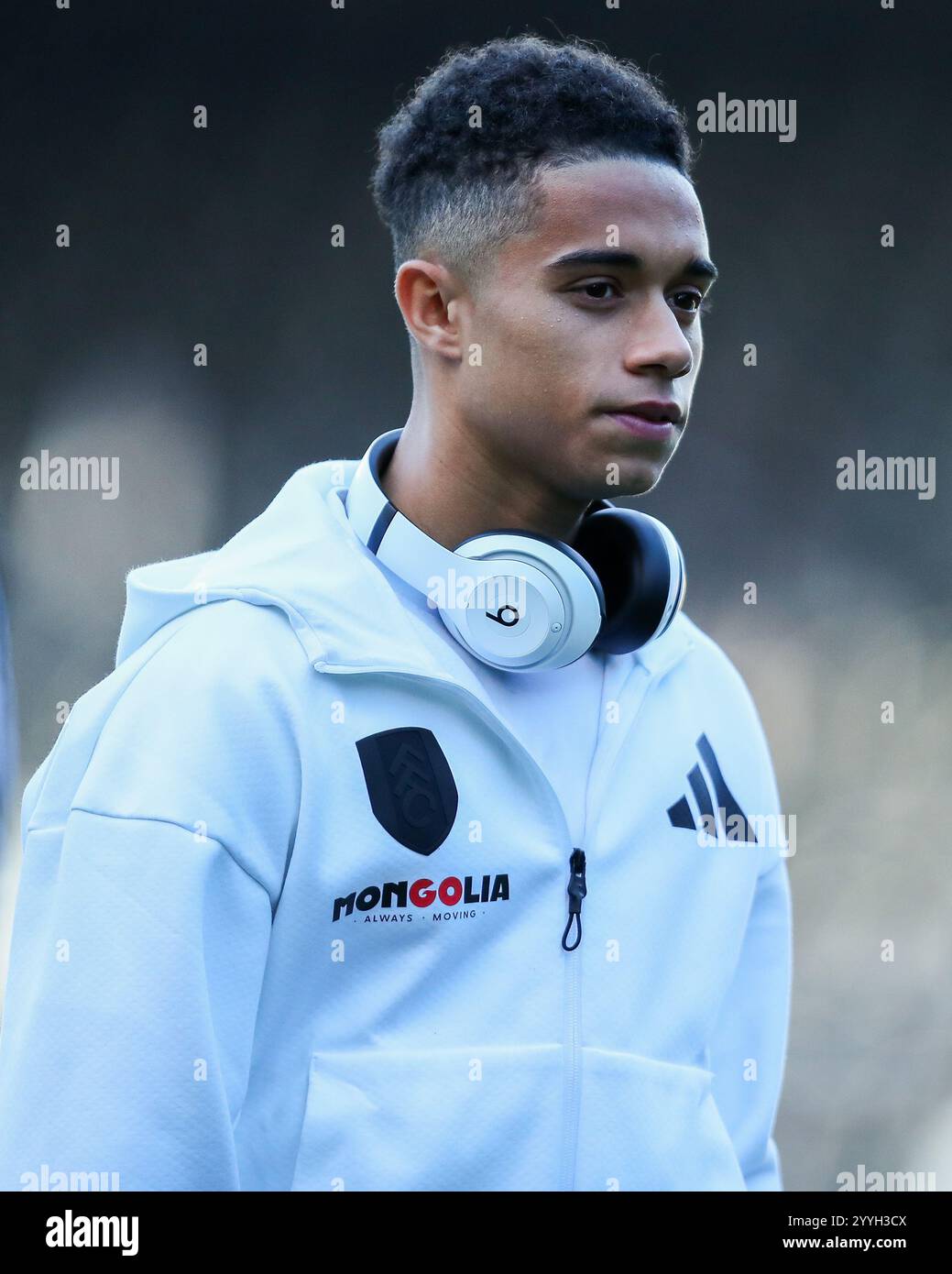 London, UK. 22nd Dec, 2024. Joshua King of Fulham arrive at Craven ...