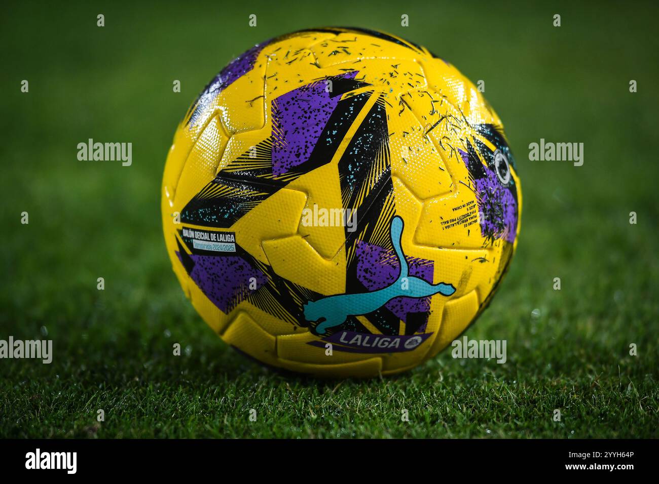 Illustration of the Puma match ball during the Spanish championship La ...