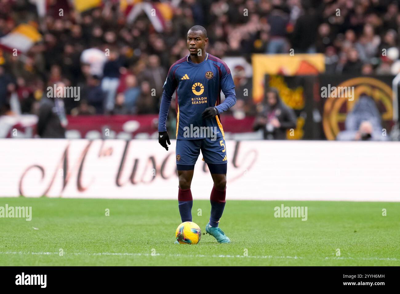 Rome, Italy. 22nd Dec, 2024. Evan Ndicka of AS Roma during the Serie A ...