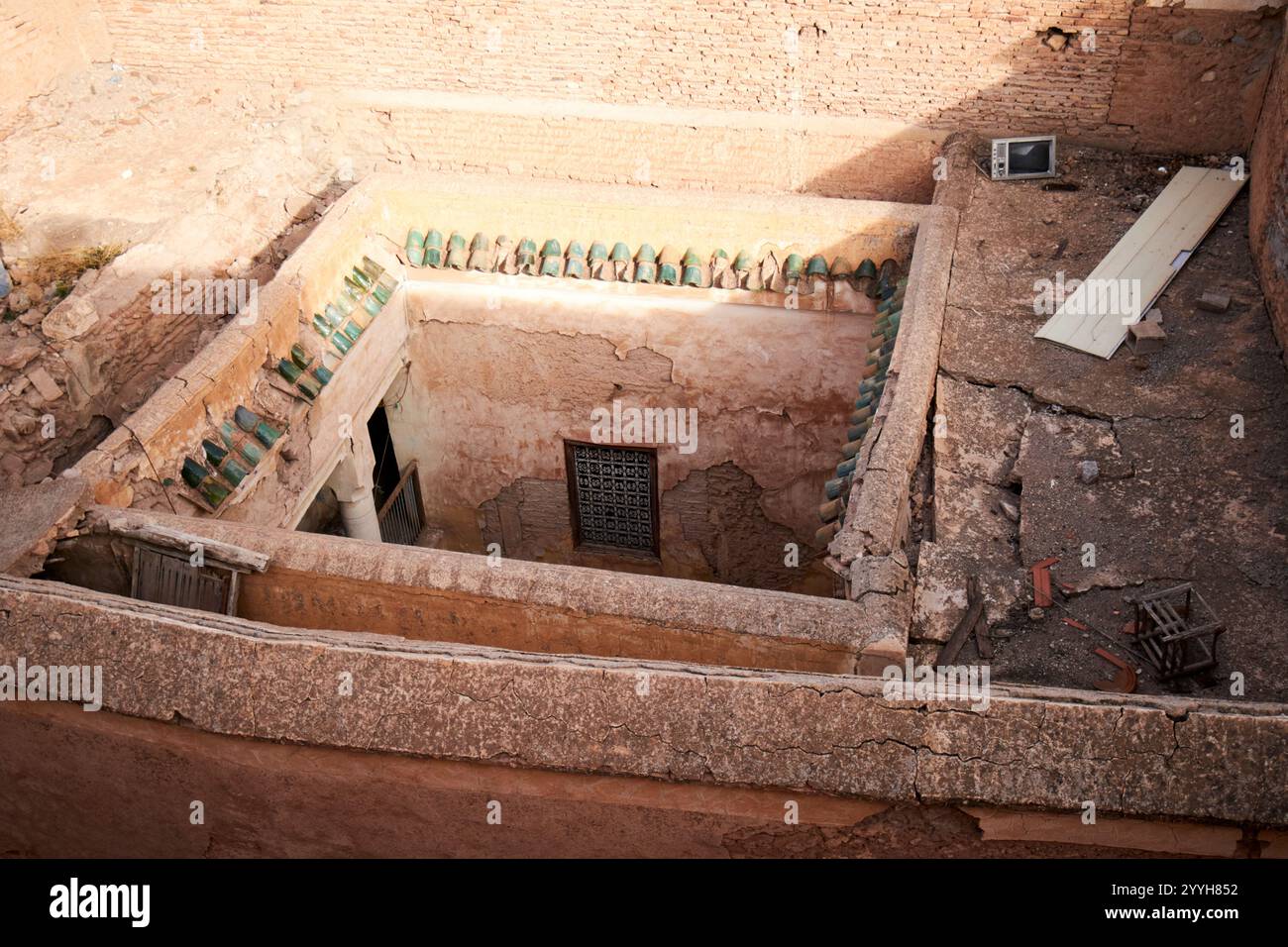 old ruined riad in the medina marrakesh, morocco Stock Photo - Alamy