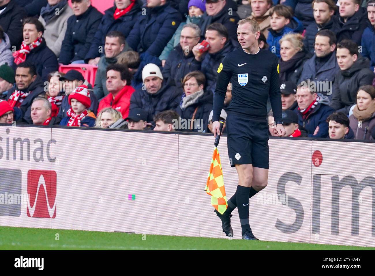 EINDHOVEN, NETHERLANDS - DECEMBER 22: Assistant Referee Patrick Inia ...