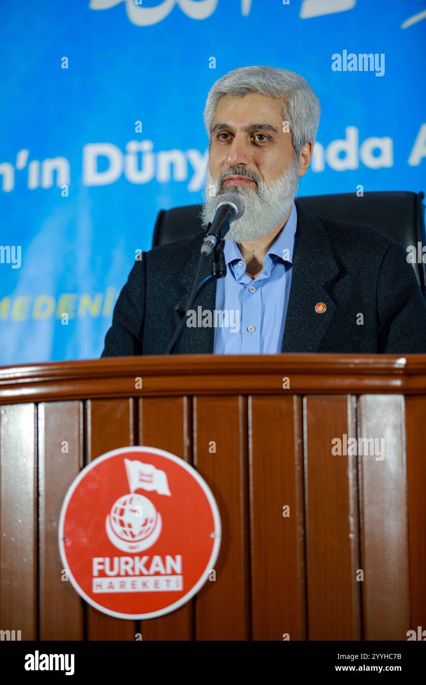 Gaziantep, Turkiye. 21 December 2024. The leader of the Furkan movement ...