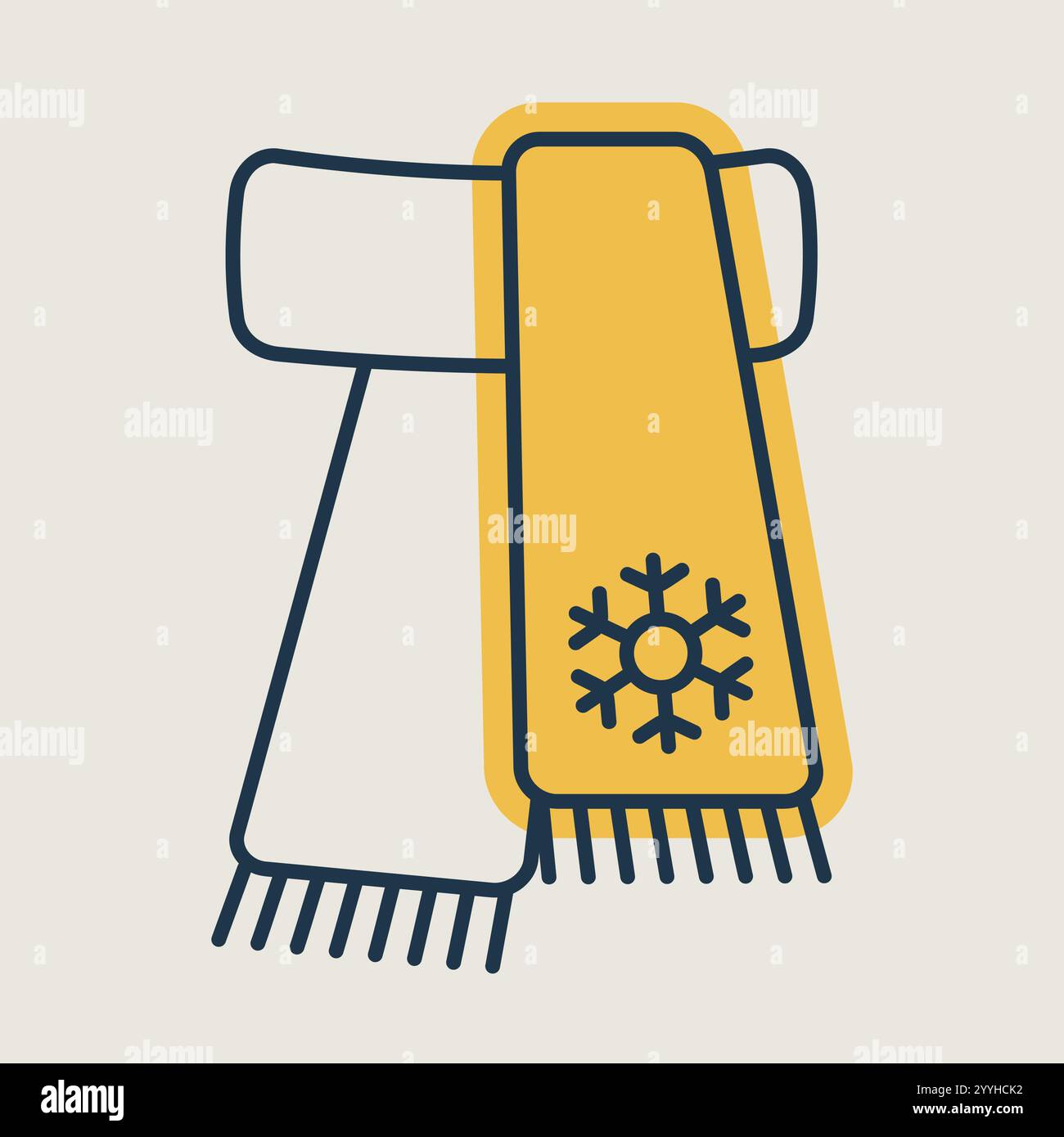 Winter scarf vector icon. Winter sign. Graph symbol for event and ...