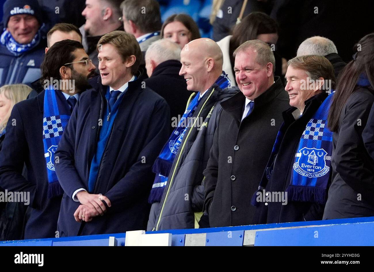 Everton Executive Chairman Marc Watts (right) and interim chief ...