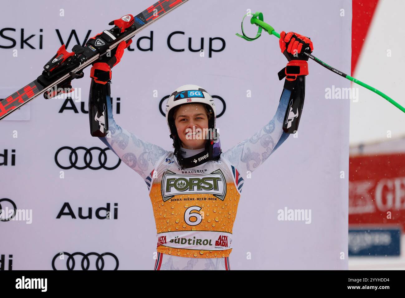 Norway's Alexander Steen Olsen celebrates on the podium after taking ...