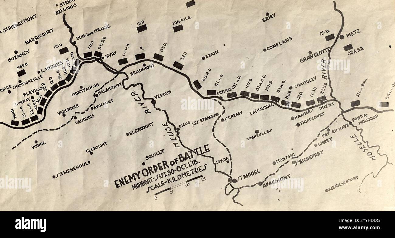 Enemy Order of Battle, September 30th and October 1st 1918, Souilly ...