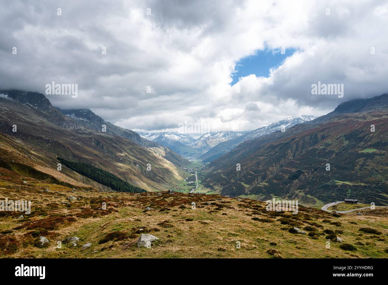 Landscape on swiss alps hi-res stock photography and images - Alamy