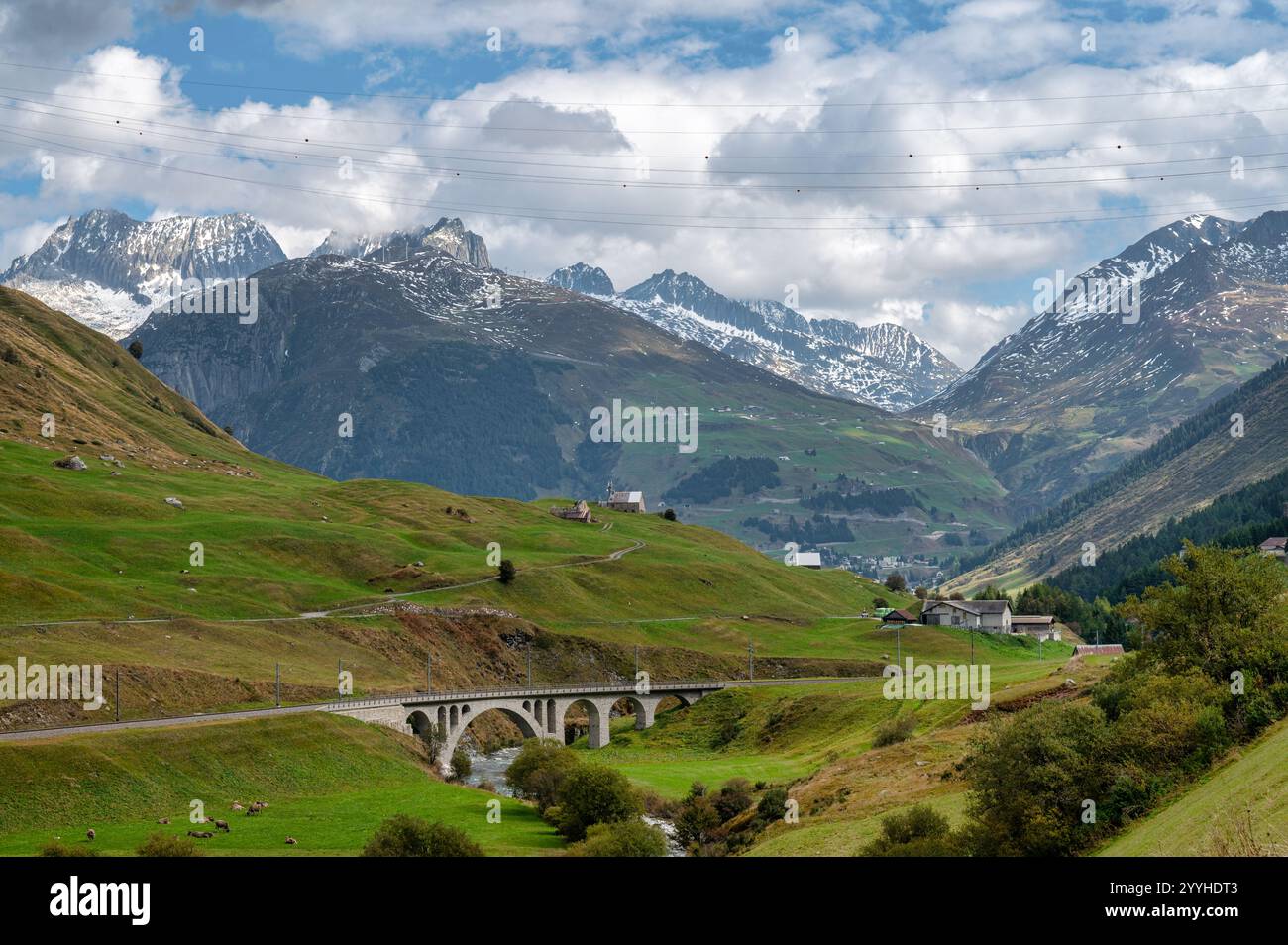 Landscape on swiss alps hi-res stock photography and images - Alamy