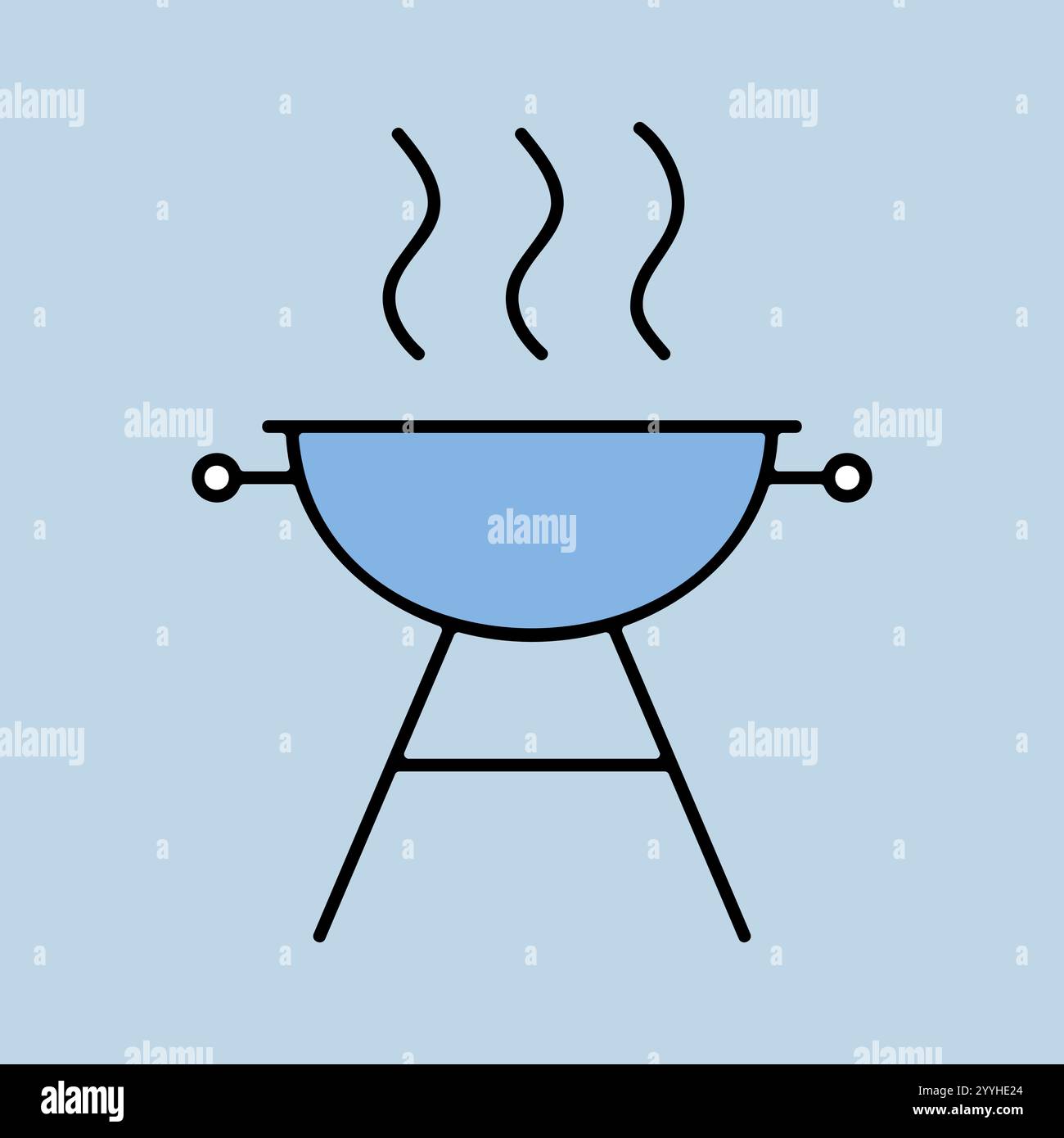 Grill BBQ cookout vector isolated icon. Graph symbol for cooking web ...