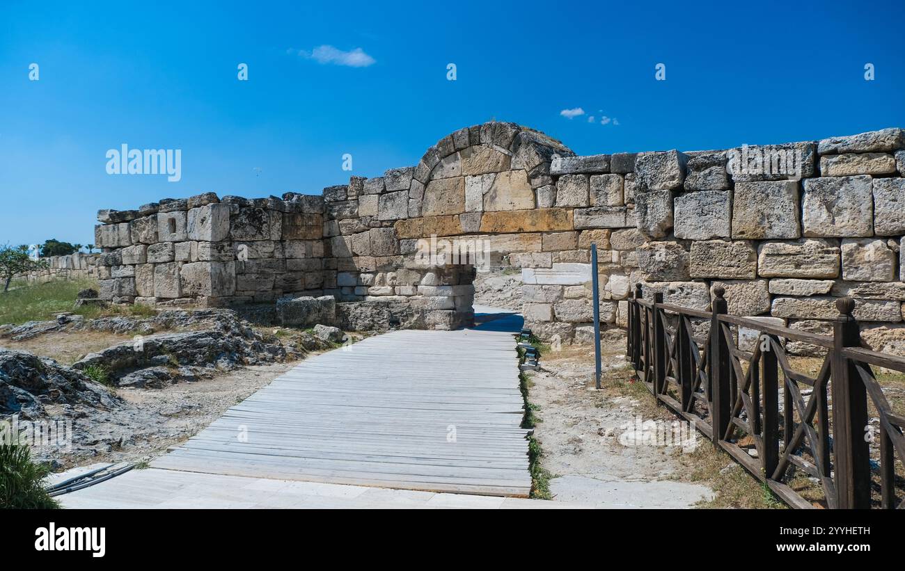 Southern Byzantine Gate at Hierapolis, an Greek city in Phrygia in ...