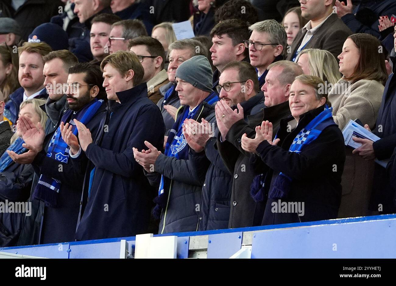 Everton Executive Chairman Marc Watts (right) and interim chief ...