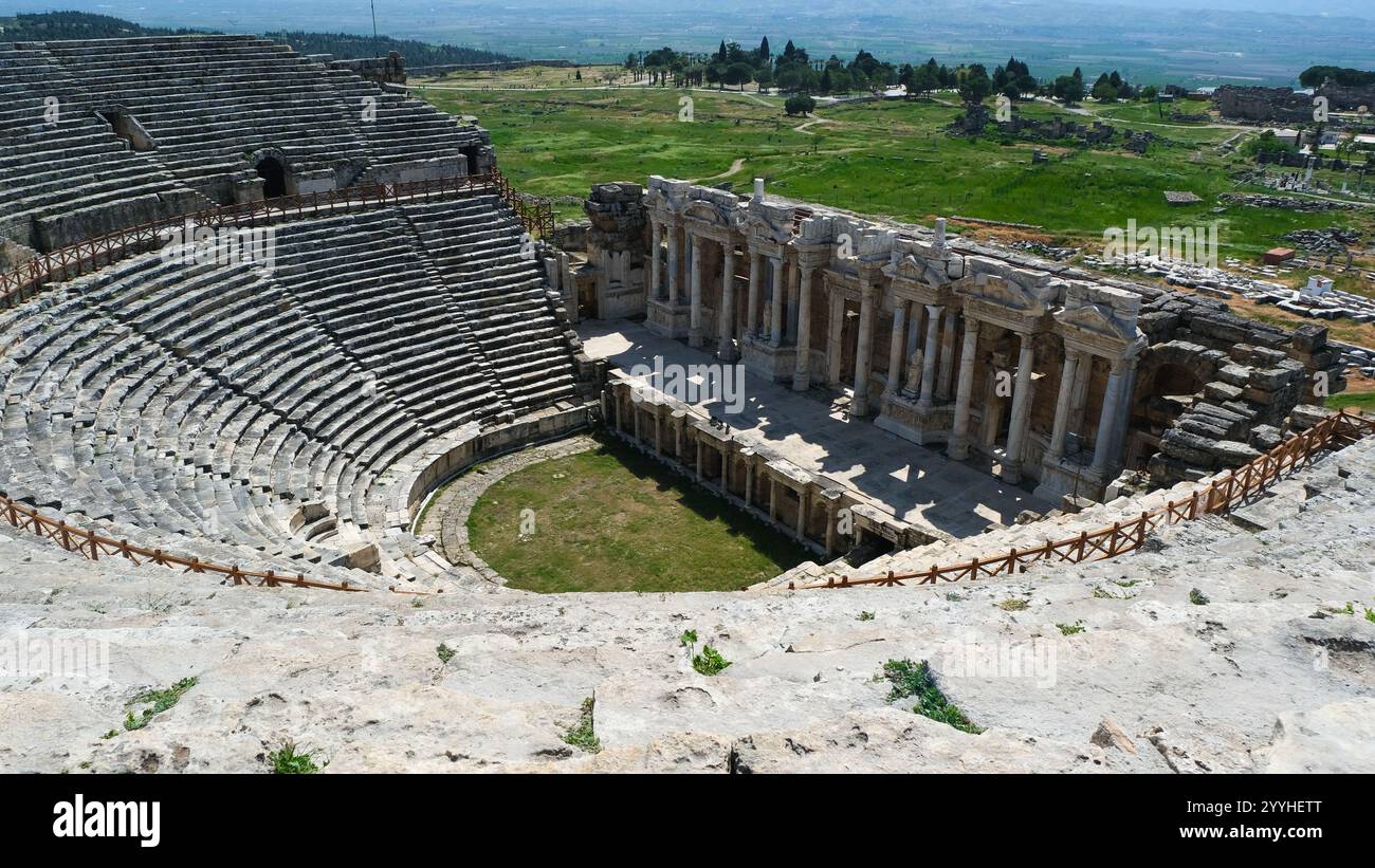 The Theatre at Hierapolis, an ancient Greek city in Phrygia in ...