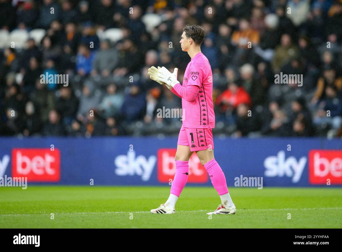 MKM Stadium, Hull, England - 21st December 2024 Ivor Pandur Goalkeeper ...