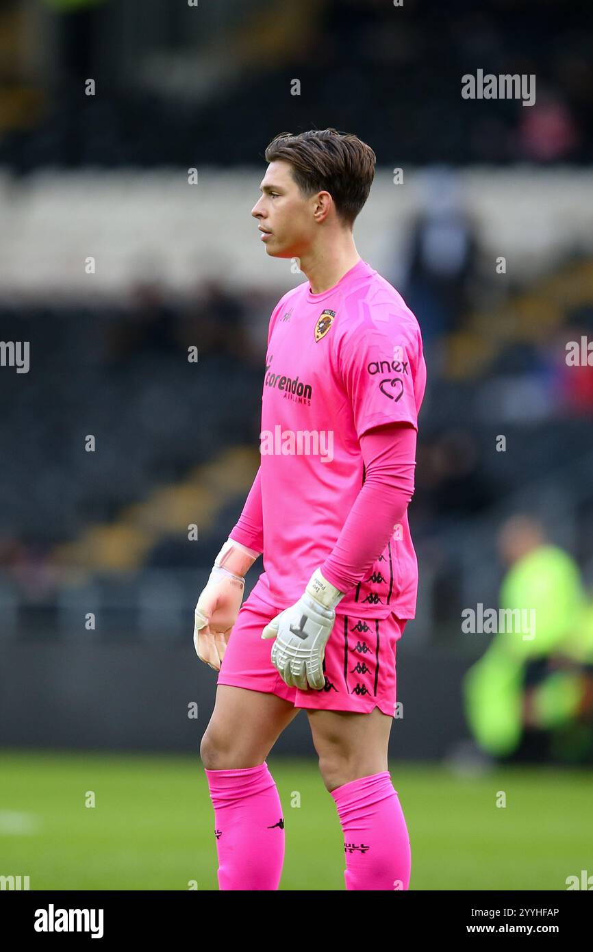 MKM Stadium, Hull, England - 21st December 2024 Ivor Pandur Goalkeeper ...
