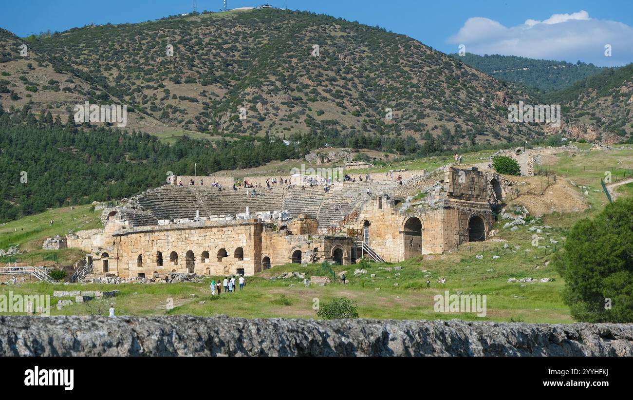 The Theatre at Hierapolis, an ancient Greek city in Phrygia in ...