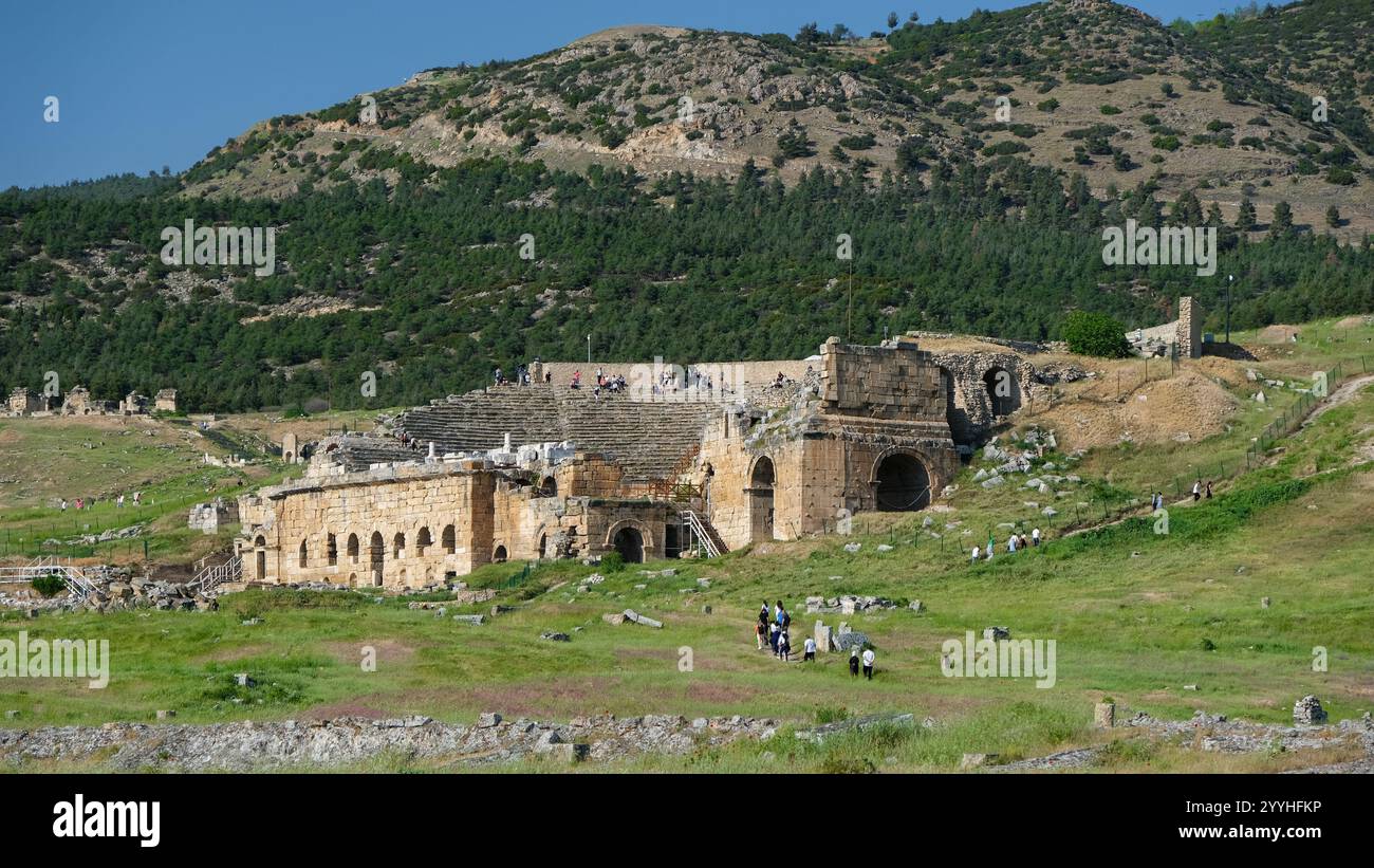 The Theatre at Hierapolis, an ancient Greek city in Phrygia in ...