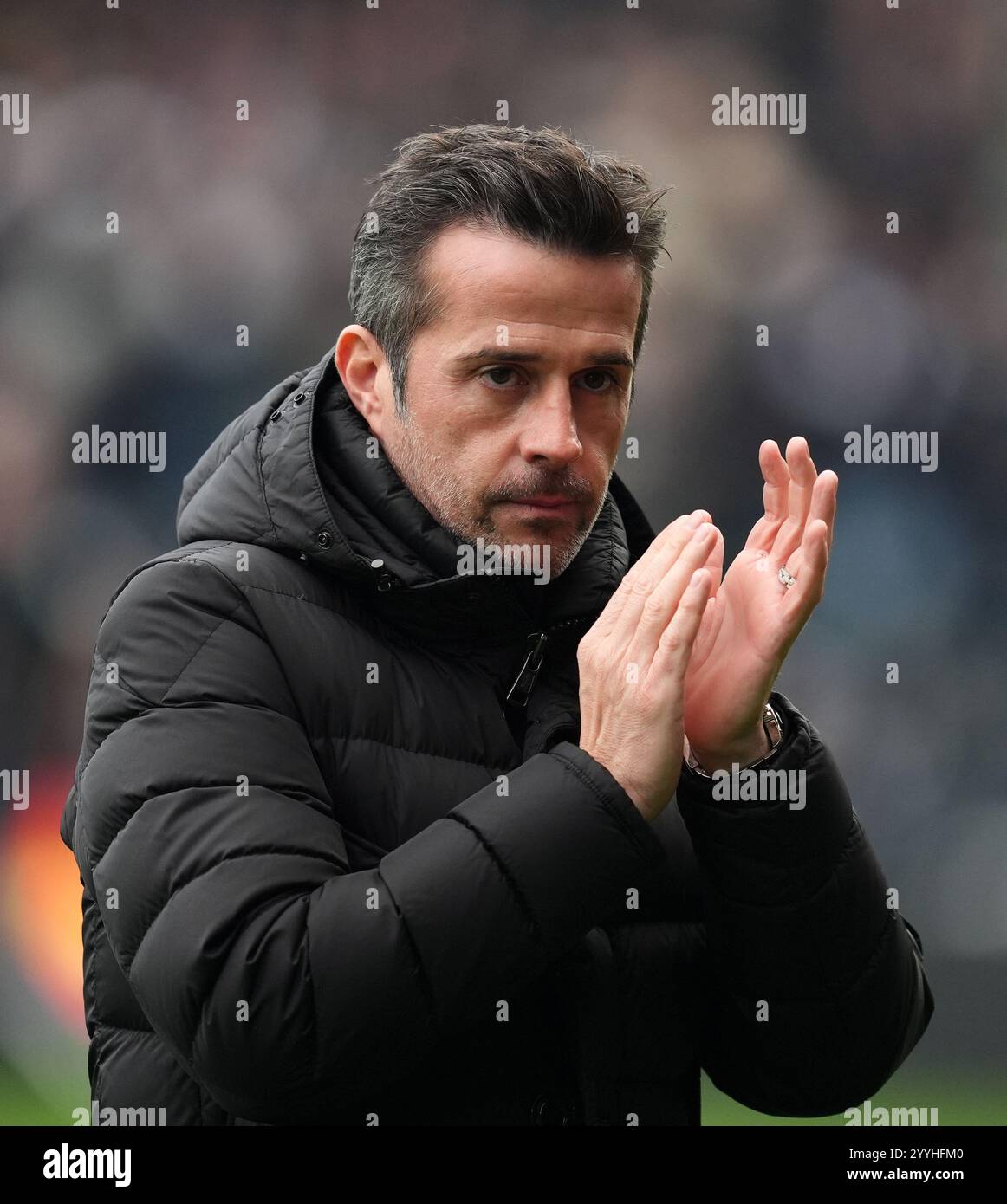 Fulham manager Marco Silva prior to kick-off in the Premier League ...