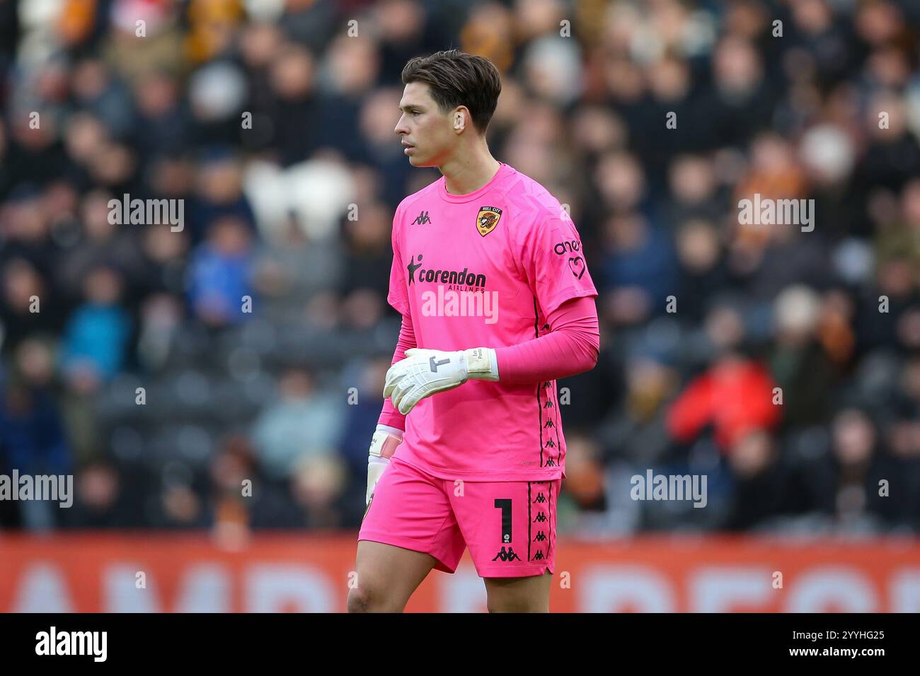MKM Stadium, Hull, England - 21st December 2024 Ivor Pandur Goalkeeper ...