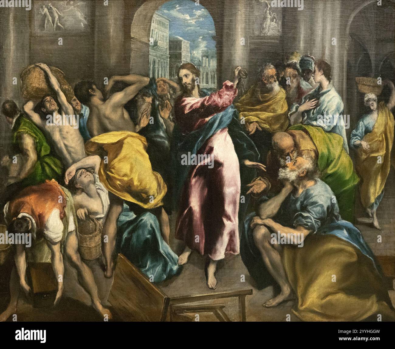 El Greco; Christ Driving the Traders from the Temple; 1600; El Greco ...
