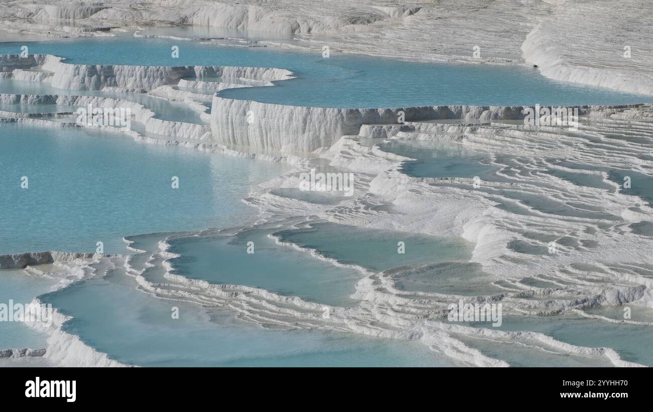 The famous travertine at Pamukkale, Turkey Stock Photo - Alamy