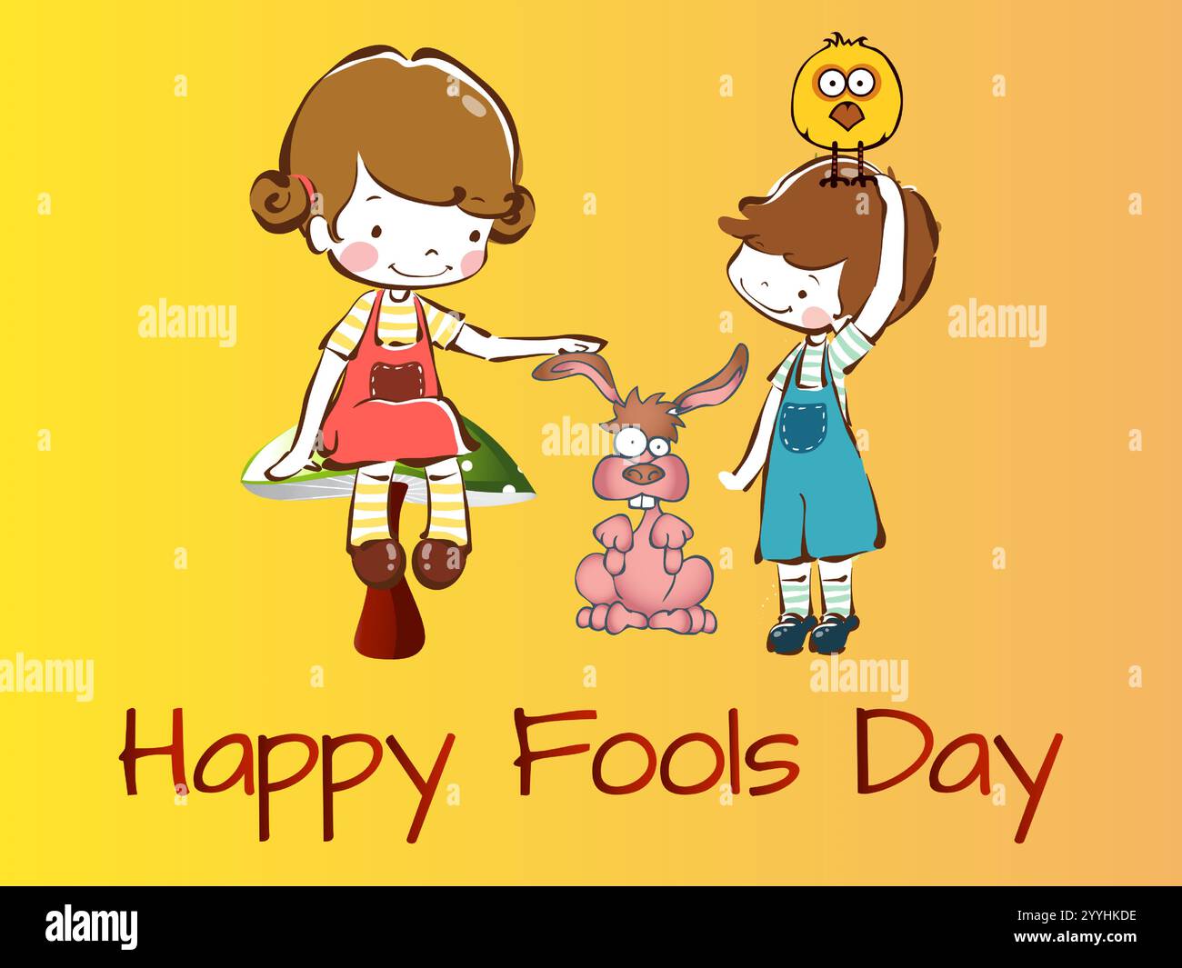Boy and his rabbit Stock Vector Images - Alamy