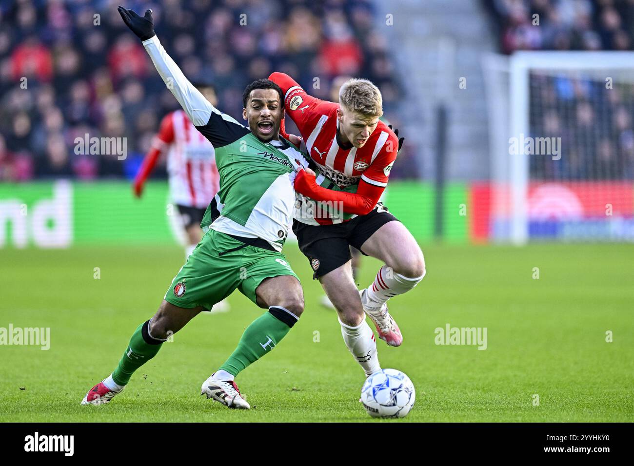 Eindhoven, Netherlands. 22nd Dec, 2024. EINDHOVEN, 22-12-2024, Philips Stadium, football, Dutch ...