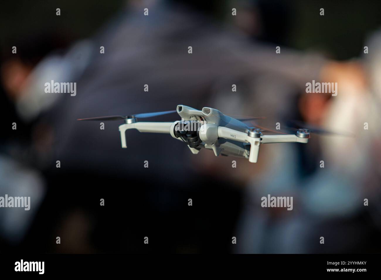 Gaziantep, Turkiye. 21 December 2024. A DJI Mini 3 camera drone flying ...