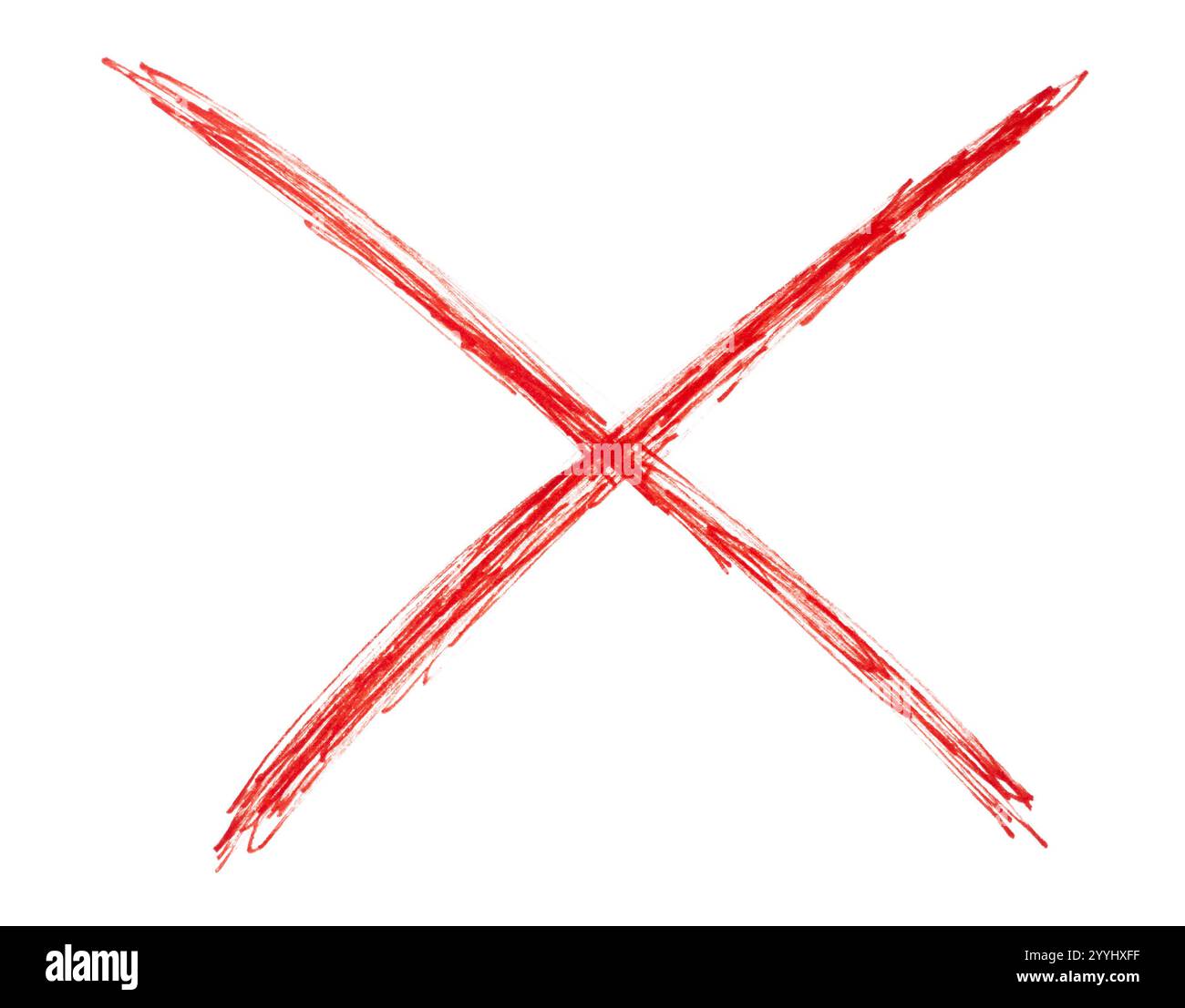 Grunge hand drawn cross Cut Out Stock Images & Pictures - Alamy