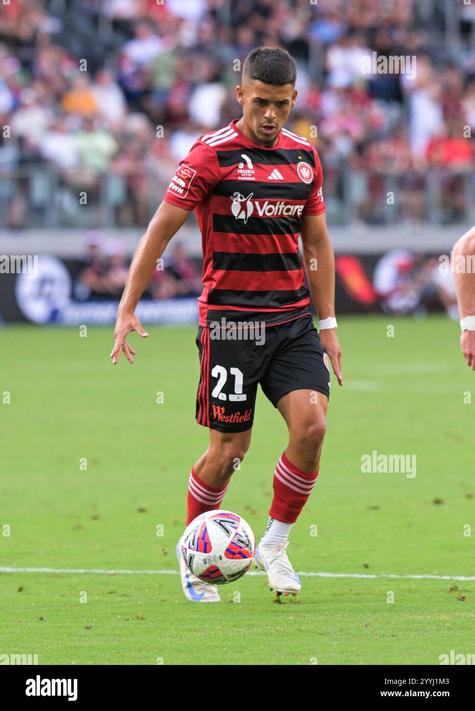 Aydan Johnathan Hammond of Western Sydney Wanderers seen in action ...