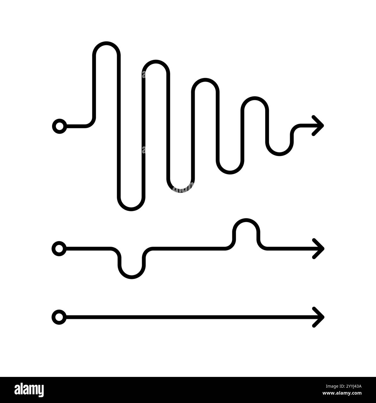 set of simple thin lines like pathway Stock Vector Image & Art - Alamy