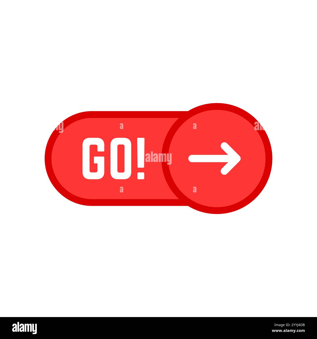 simple red go icon like call to action Stock Vector Image & Art - Alamy