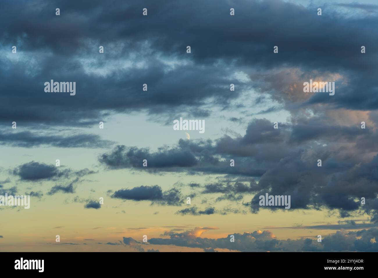 Moon peeking through the clouds hi-res stock photography and images - Alamy
