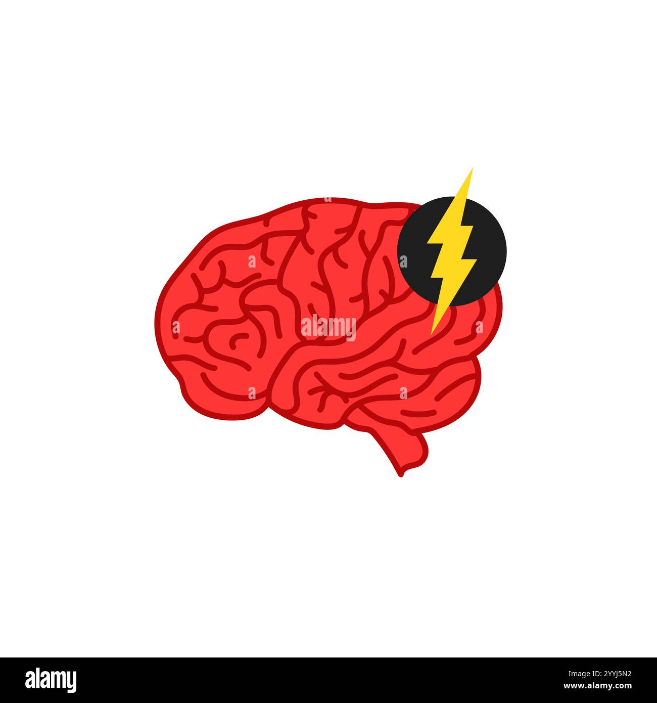 Brain bolt logo hi-res stock photography and images - Alamy