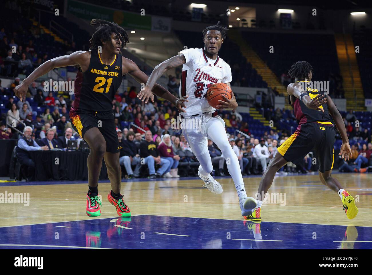 SPRINGFIELD, MA - DECEMBER 21: UMass Minutemen forward Akil Watson (23 ...
