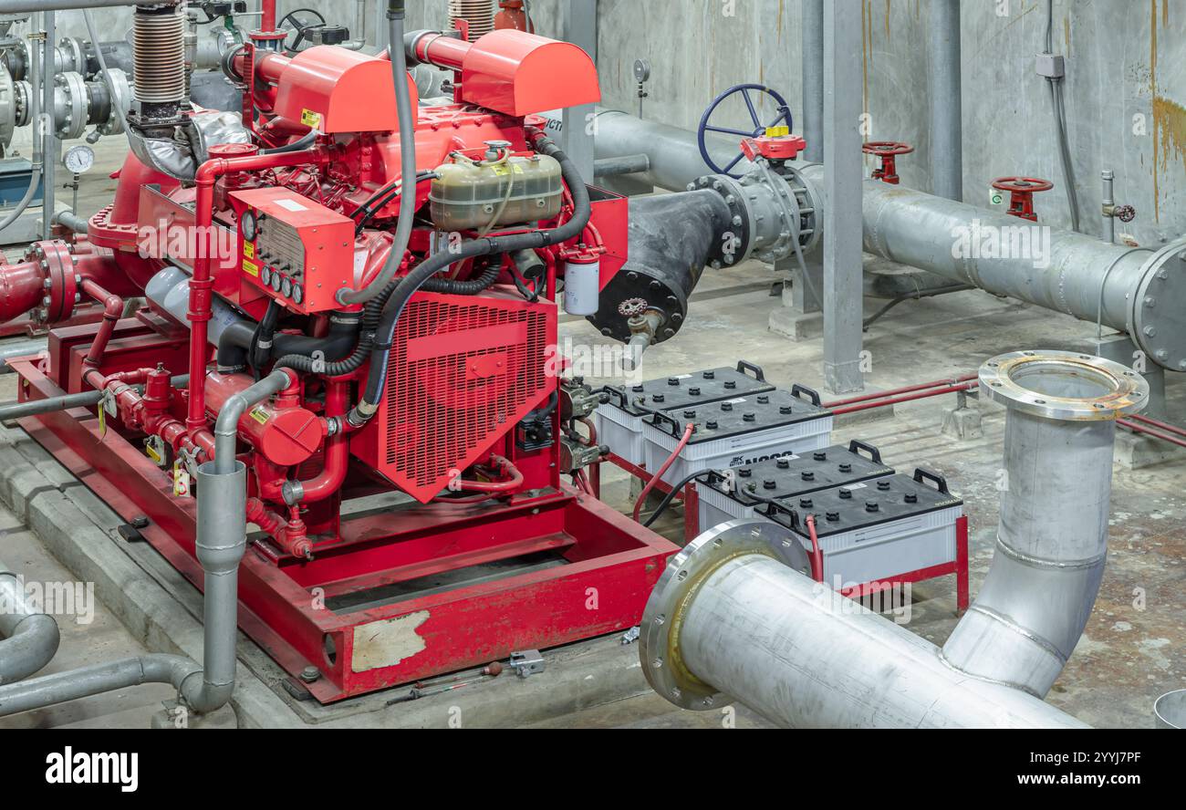 Bangkok,Thailand - 17 Nov, 2024 - Fire protection system of Condominium ...