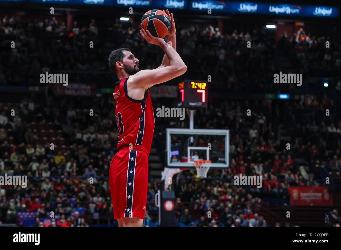 Milan, Italy. 20th Dec, 2024. Nikola Mirotic #33 of EA7 Emporio Armani ...