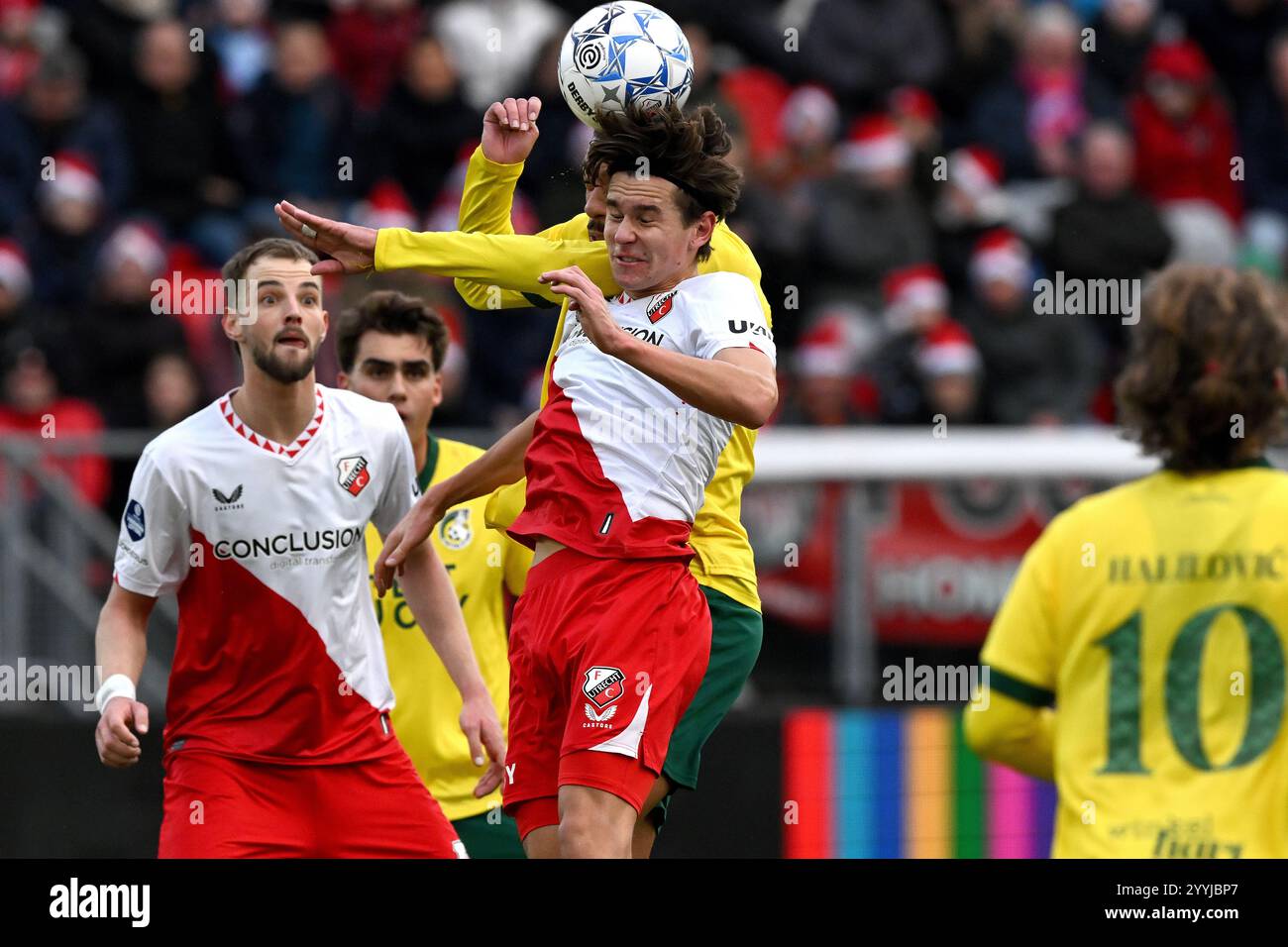 UTRECHT - (l-r) Loreintz Rosier of Fortuna Sittard, Victor Jensen of FC ...