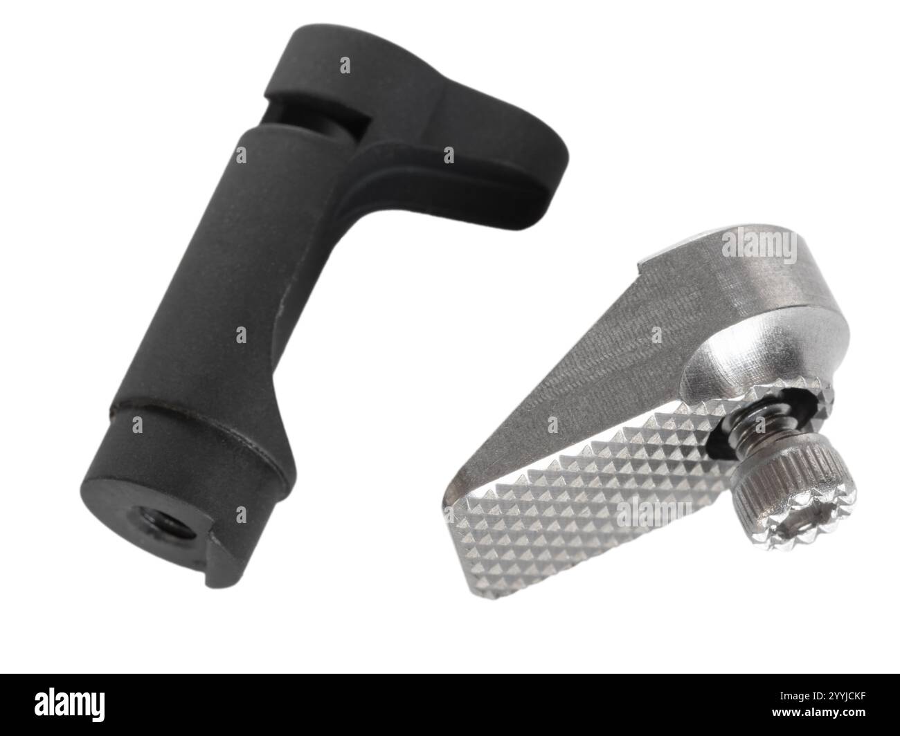 Upgraded magazine release parts that go into a semi-automatic handgun ...