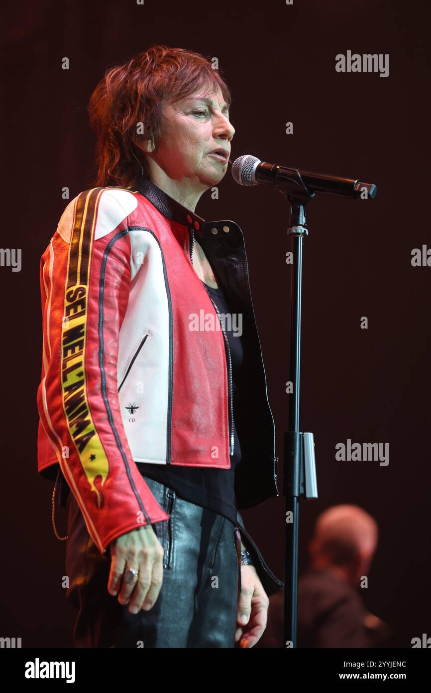 Rome, Italy. 21st Dec, 2024. Italian singer Gianna Nannini performing ...