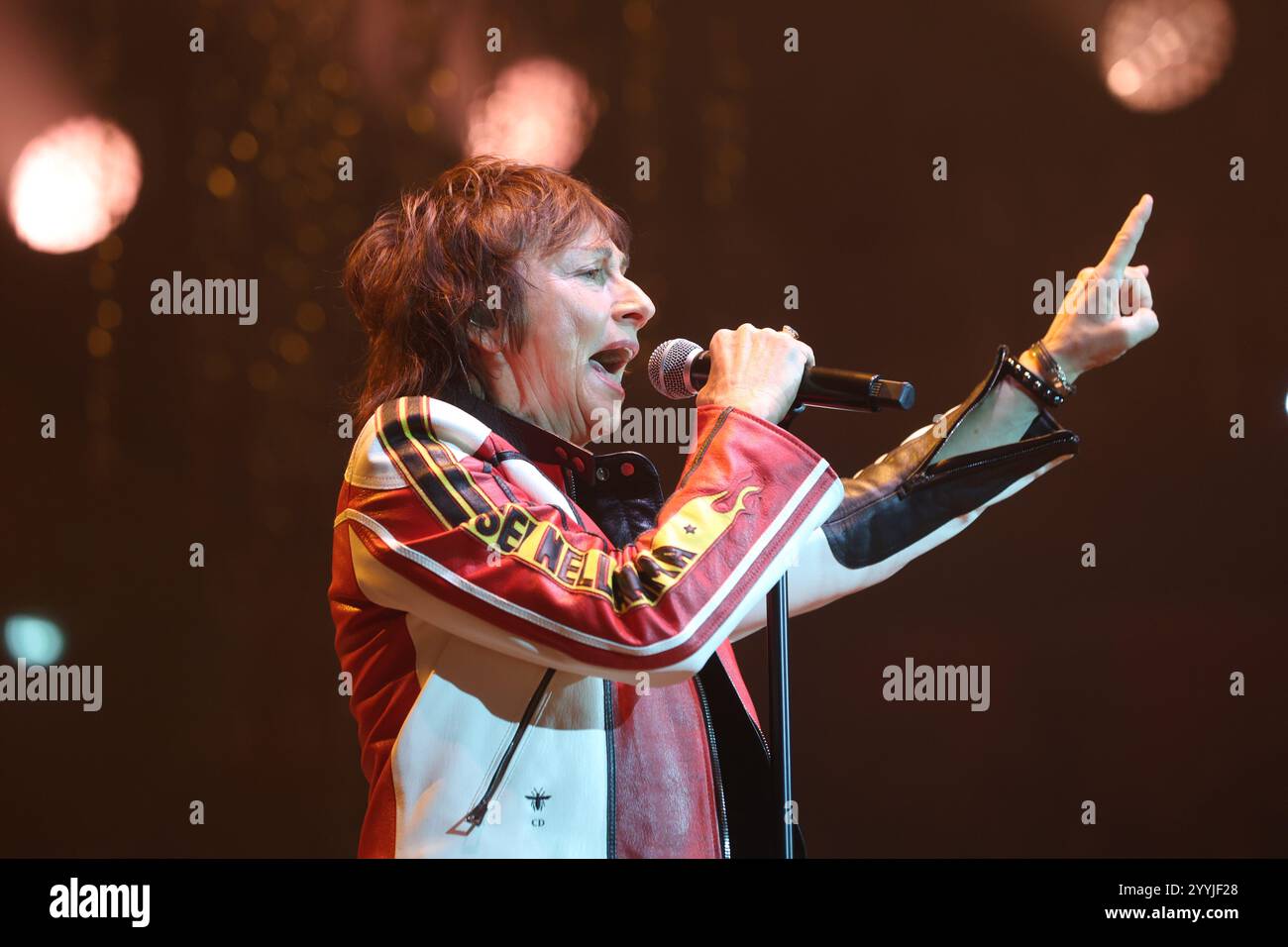 Rome, Italy. 21st Dec, 2024. Italian singer Gianna Nannini performing ...