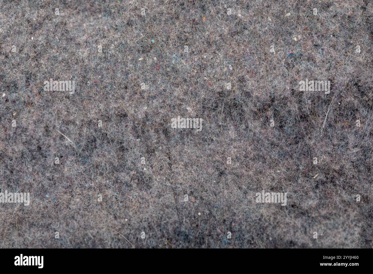 Macro Close-Up of Lint Texture with Microplastics in a Laundry Filter ...