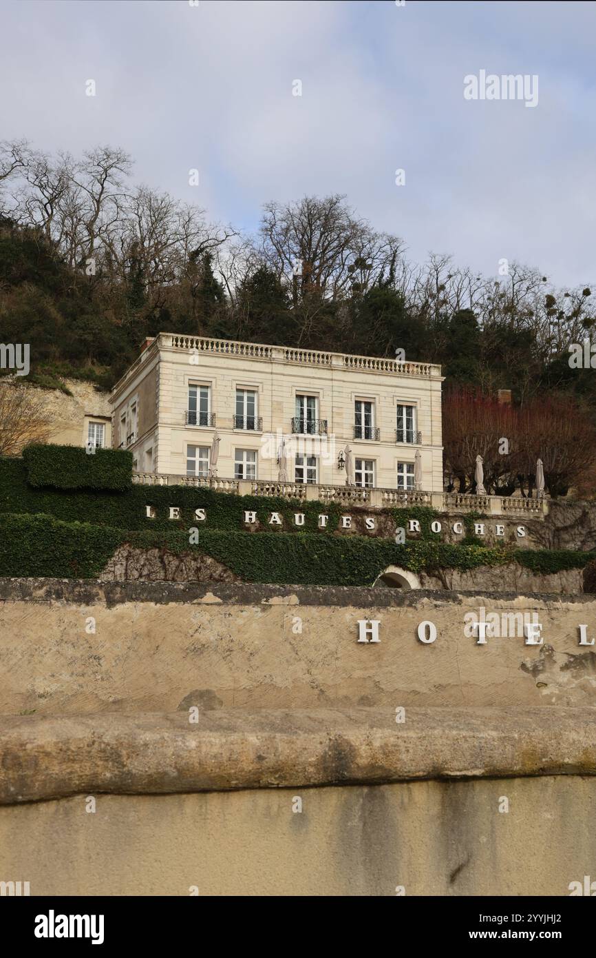 les Hautes Roches hotel and restaurant near Vouvray France December ...