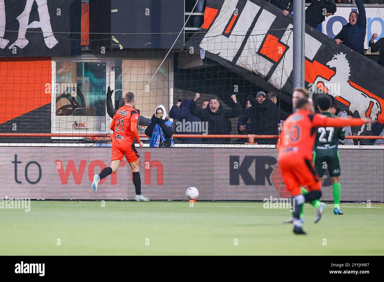 VOLENDAM - 22-12-2024, KRAS Stadium. Keukenkampioen divisie, season 2024-2025. during the match ...