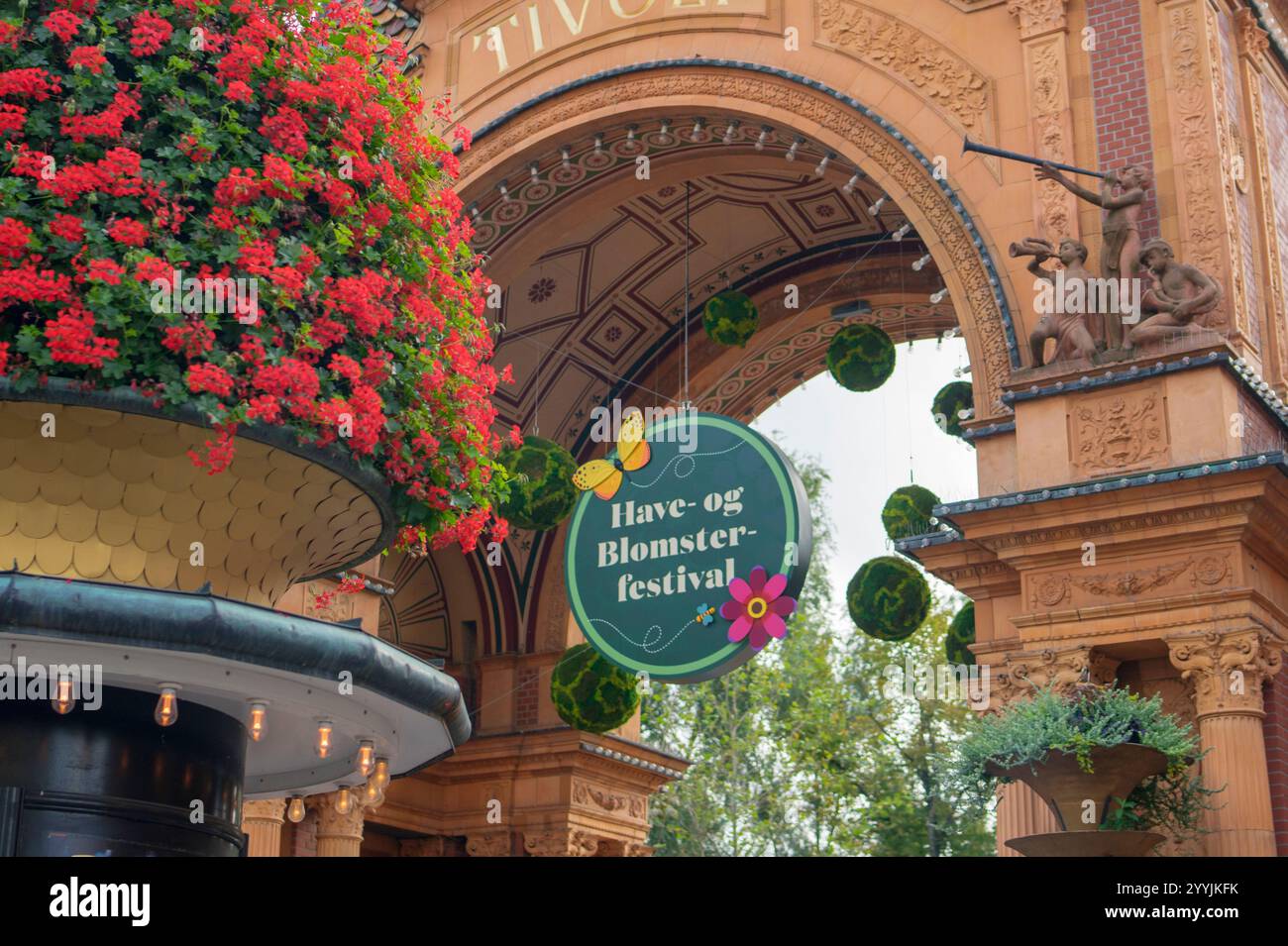 Copenhagen, Denmark - September 13 2024: Tivoli Gardens amusement park ...