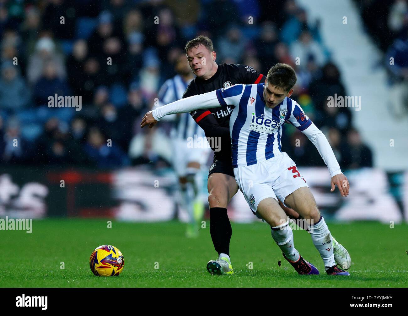 West Bromwich Albion's Tom Fellows in action against Bristol City's ...