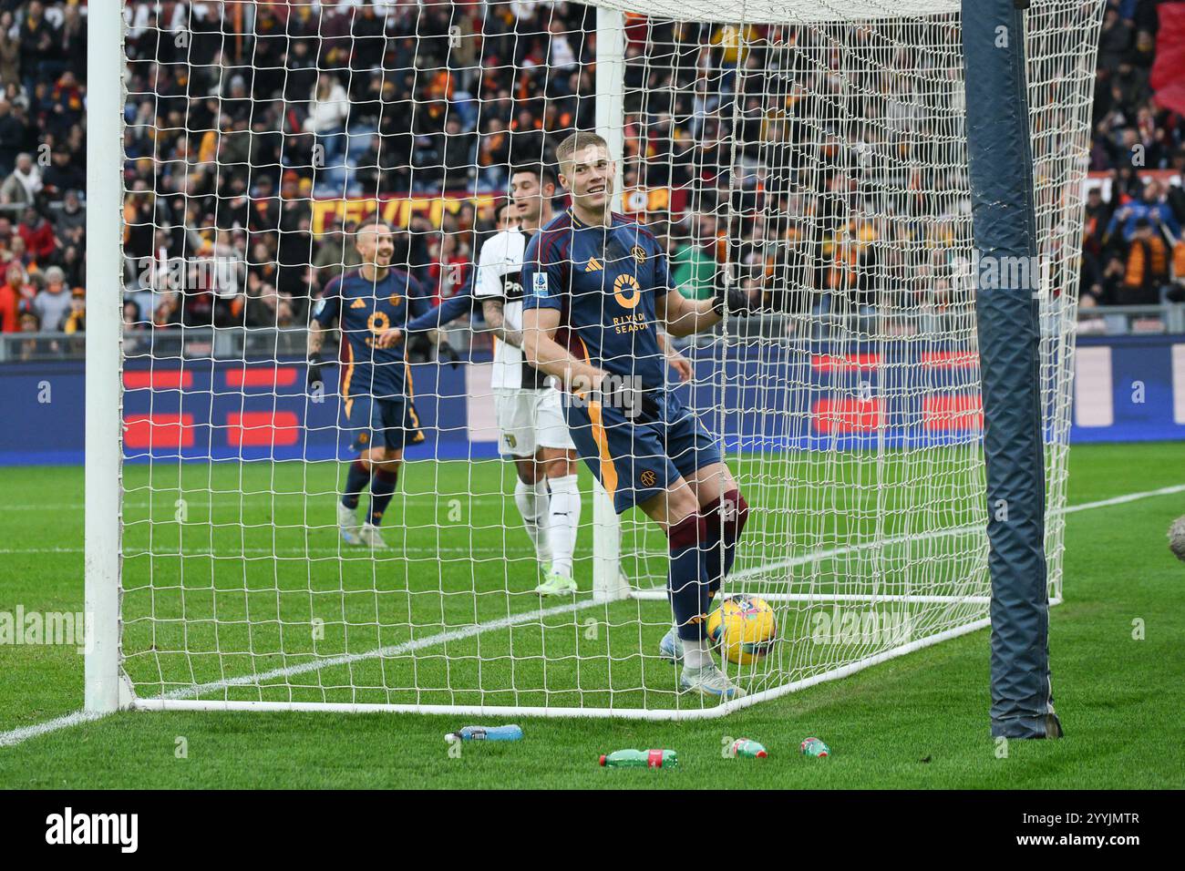 Olimpico Stadium, Rome, Italy - Artem Dovbyk of AS Roma scores the goal ...