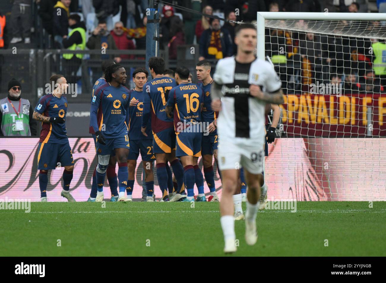 Olimpico Stadium, Rome, Italy - Paulo Dybala of AS Roma jubilates after ...