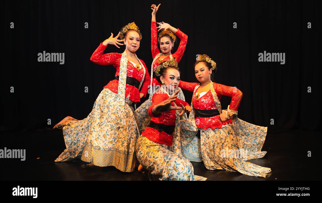 A group of traditional Balinese dancers showed the harmony of the ...