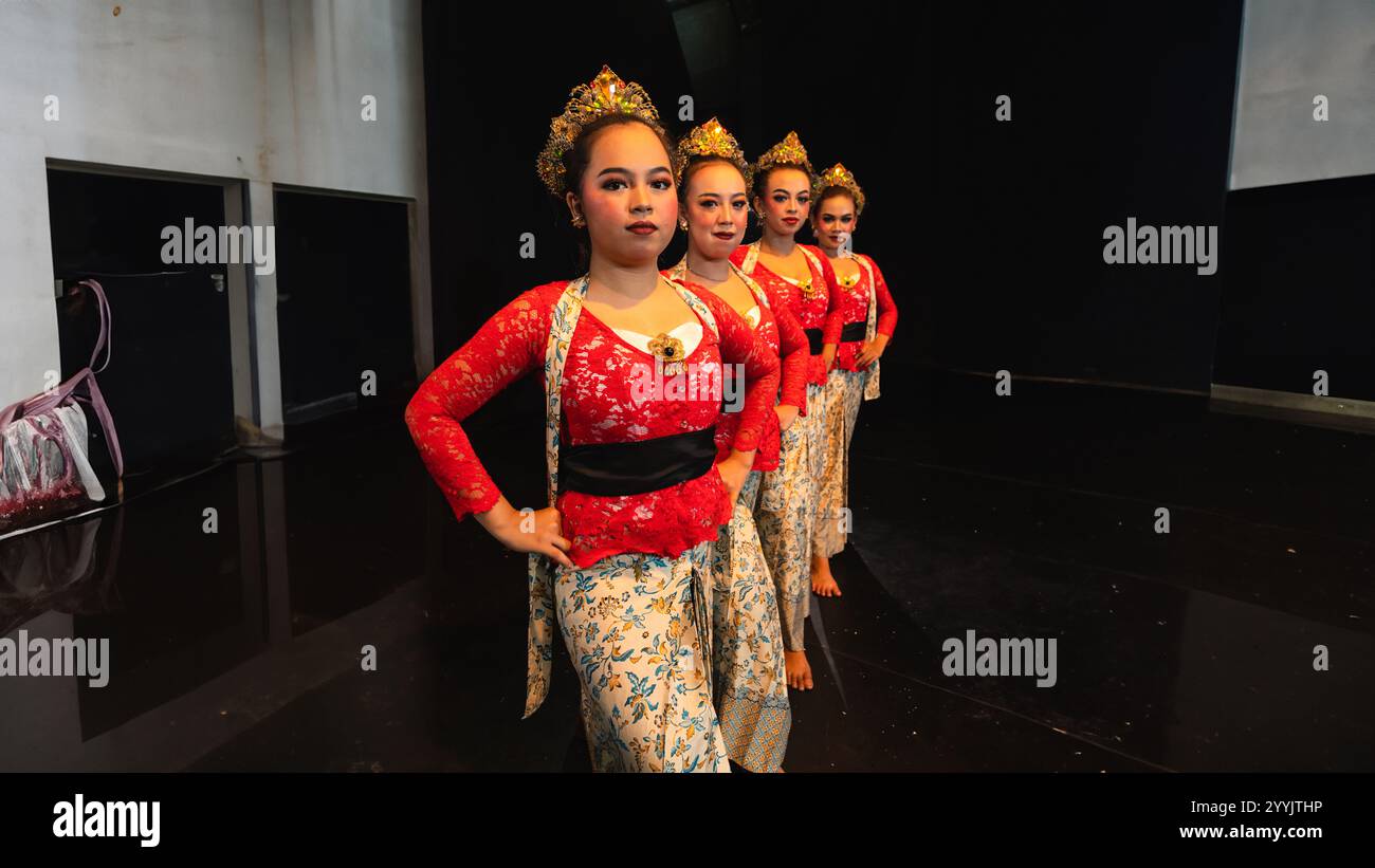 A group of traditional Balinese dancers showed the harmony of the ...